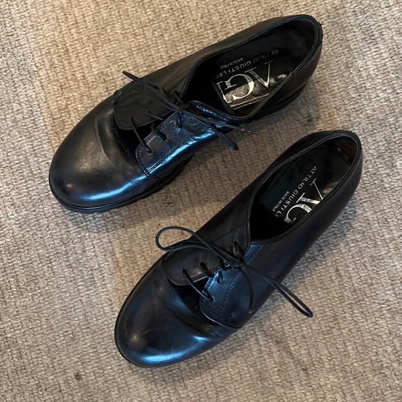 Attilio Giusti Leombruni | Shoes | Pair Of Agl Chunky Black Oxford ...